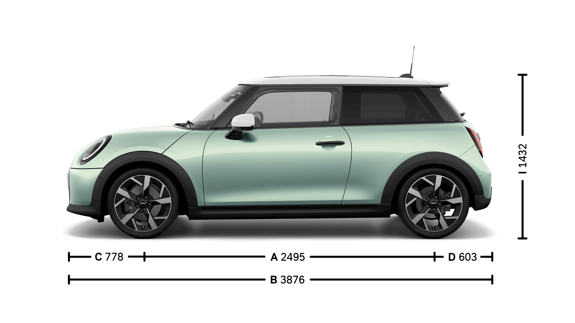 MINI Cooper 3-door - Dimensions